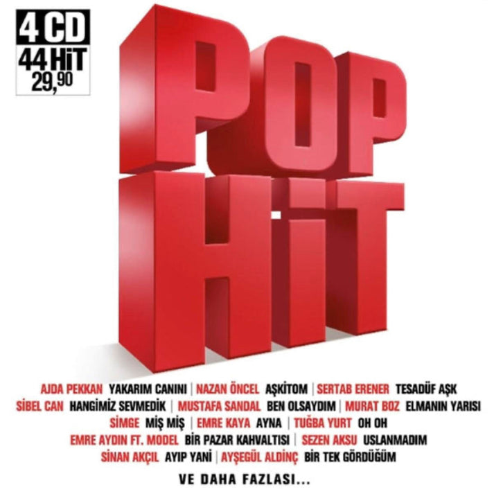 Pop Hit CD | karışık |Türkçe |Türkçe |Pop Hit (4 CD| 44 Vuruş) POP |CD ...